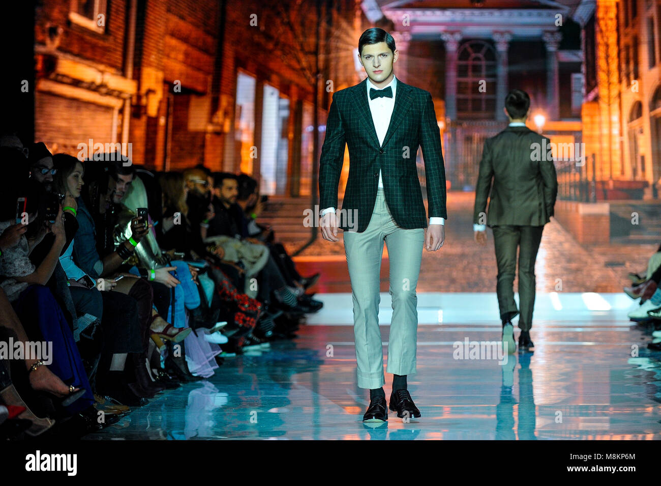 Fashion models represent new Fall/Winter 2018 ZANE BARLAS collection ...