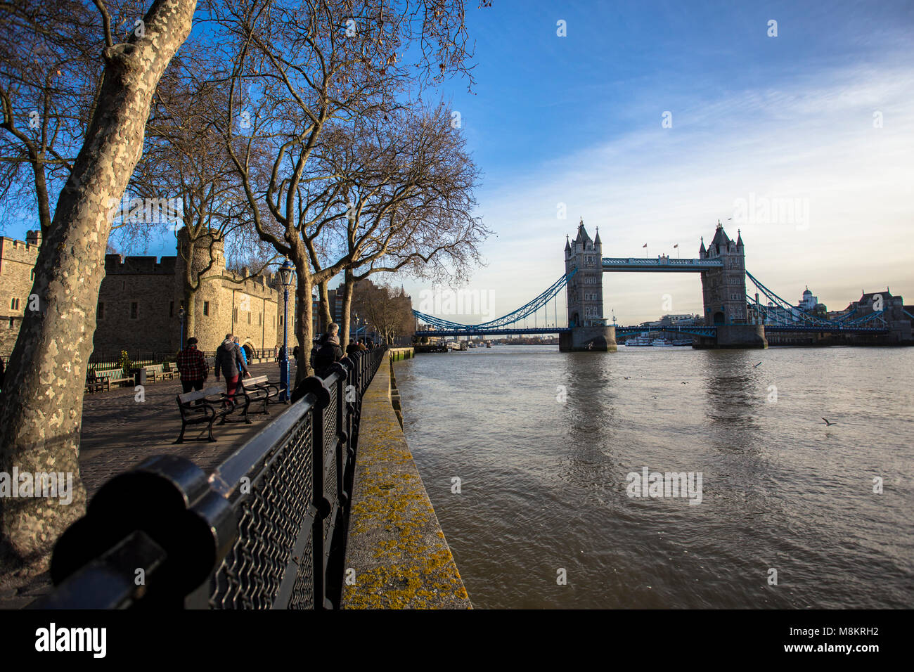 Tower Bridge is a combined bascule and suspension bridge in London ...