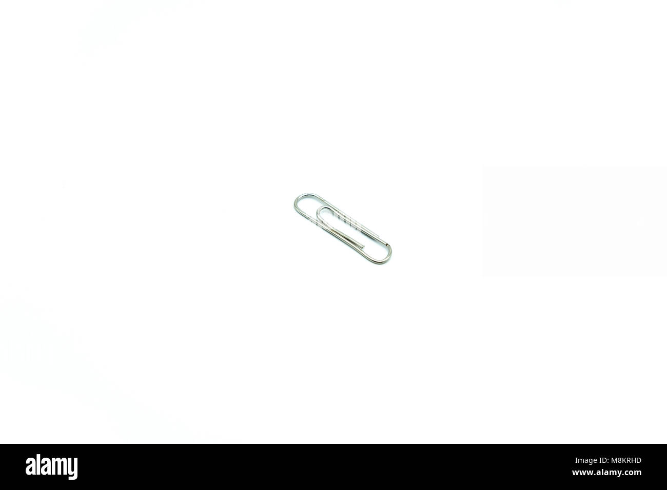 Paper clip Isolated on white background Stock Photo - Alamy