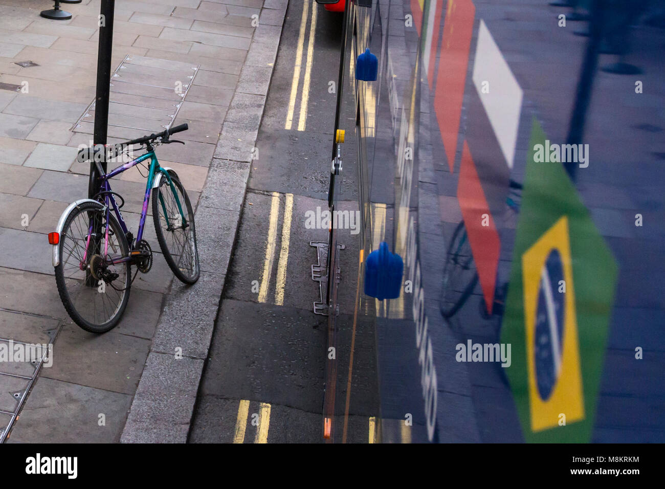 Cycle parking bus stop hi-res stock photography and images - Alamy