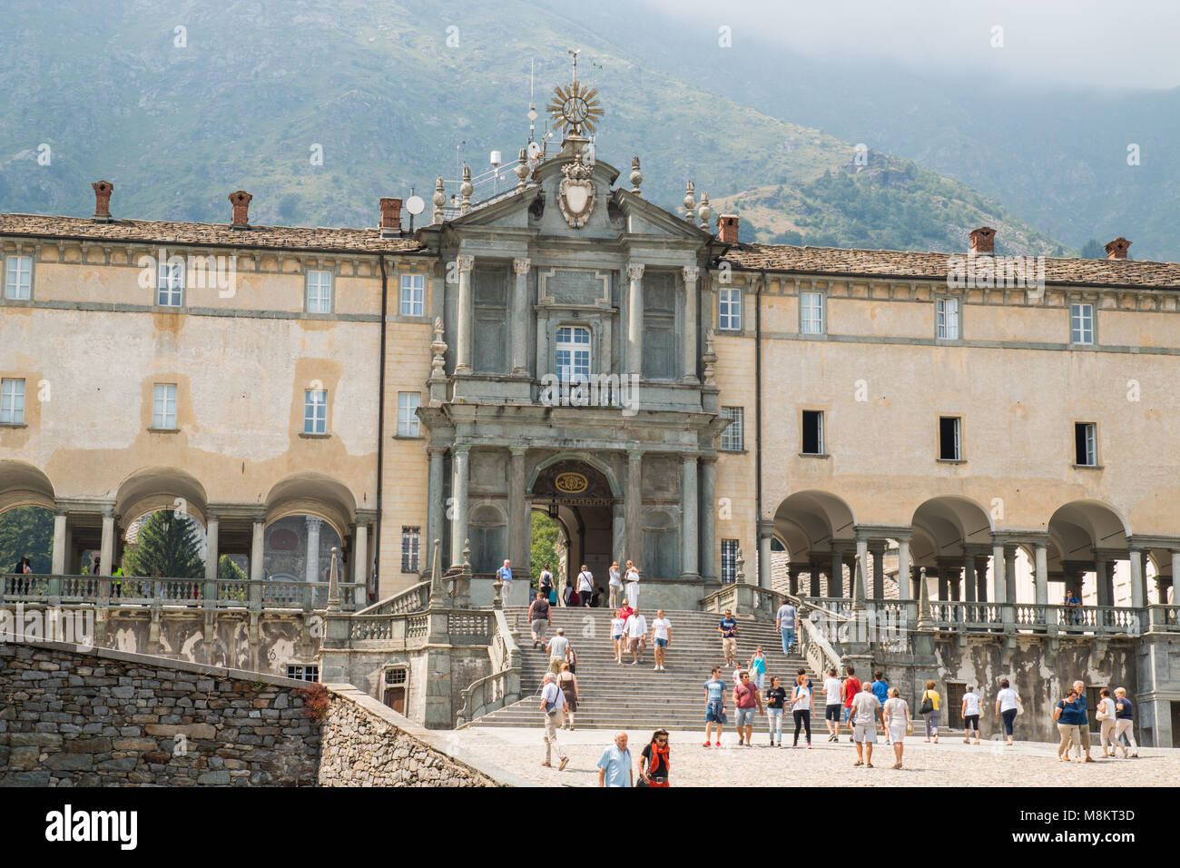 Oropa Sanctuary , Oropa , Biella , Piemonte , Italy Stock Photo - Alamy