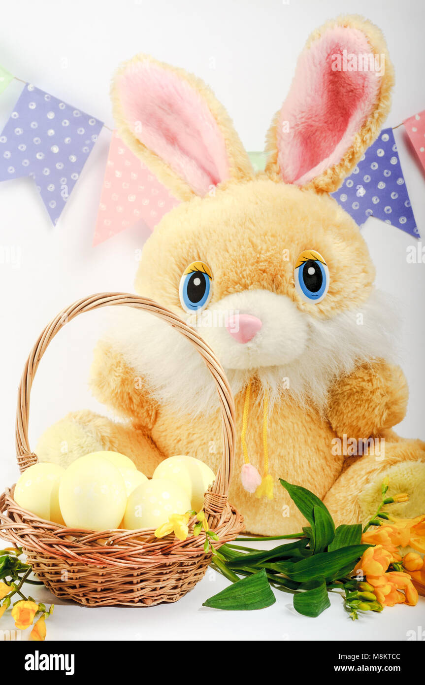 Celebration. Easter holiday.Colorful still lifes Easter Bunny Stock ...