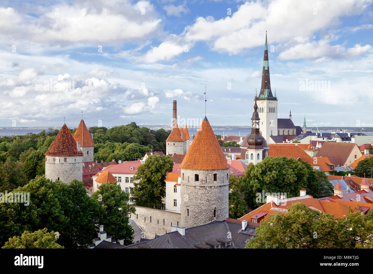 Aerial view of Tallinn Stock Photo - Alamy