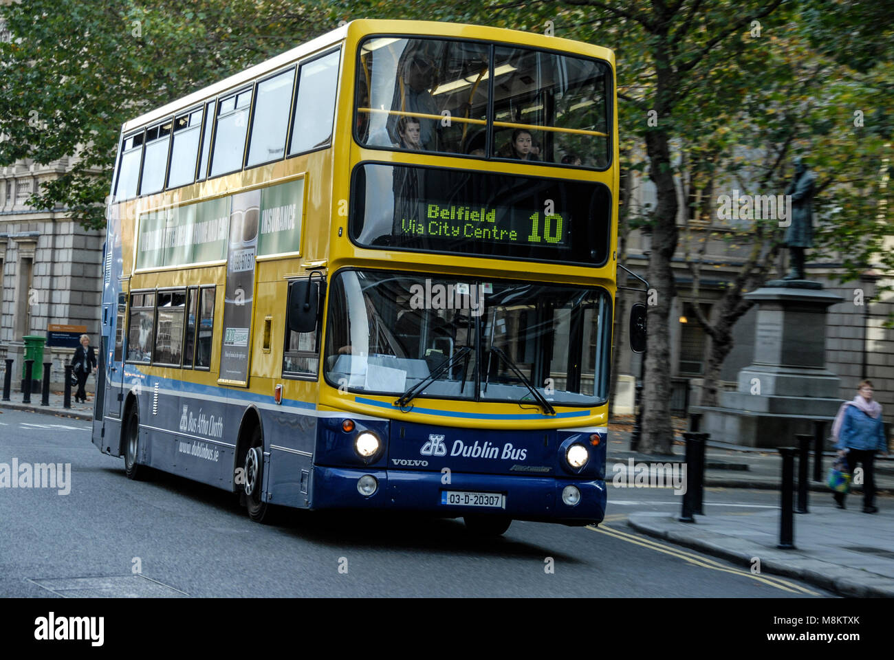 One of the city buses in Dublin, Southern Ireland Stock Photo - Alamy