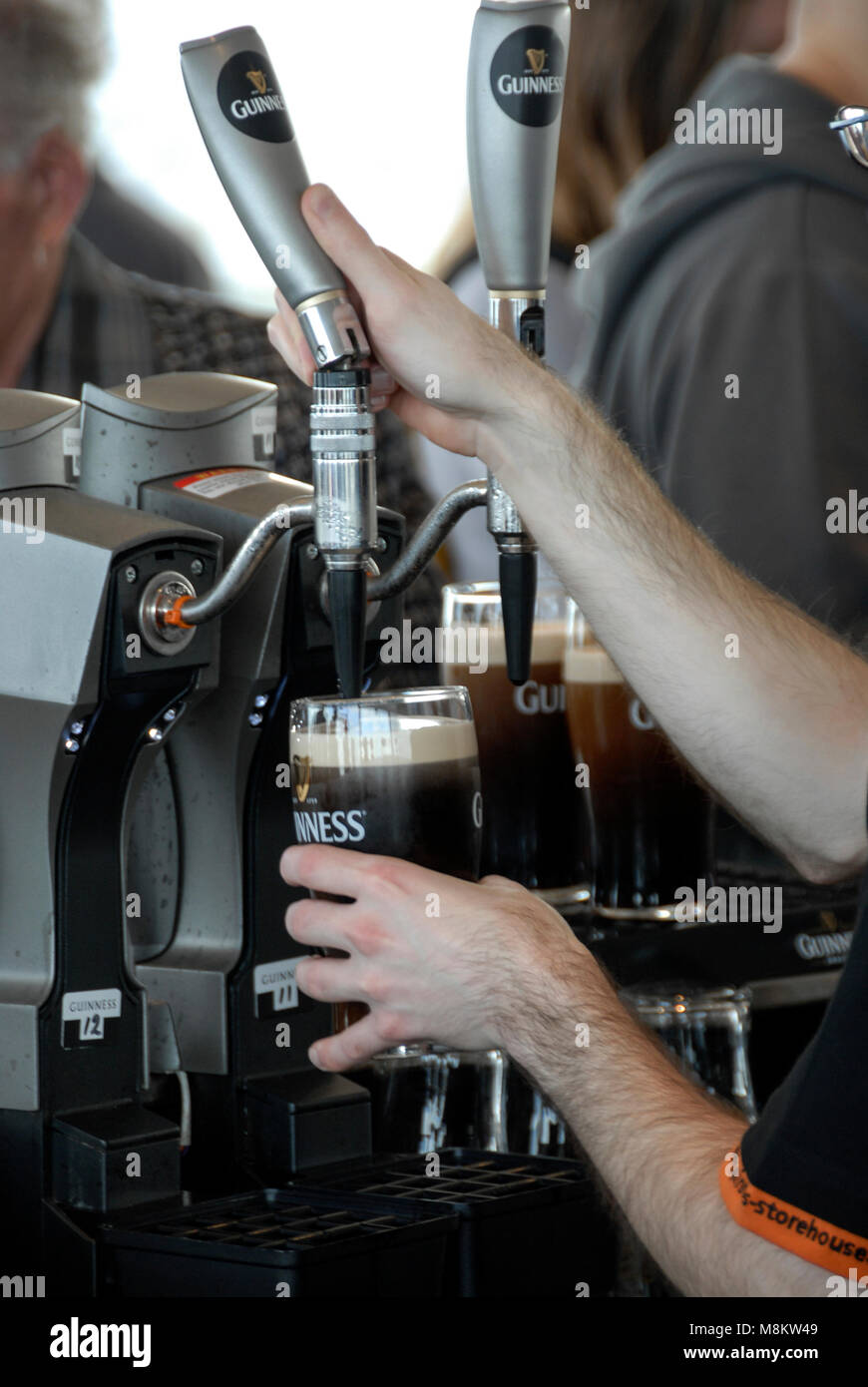 Inside the famous Irish brewery, the Guinness storehouse, Dublin ...
