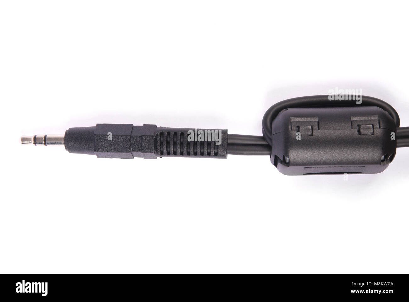 Camera power connector isolated on the white background Stock Photo - Alamy