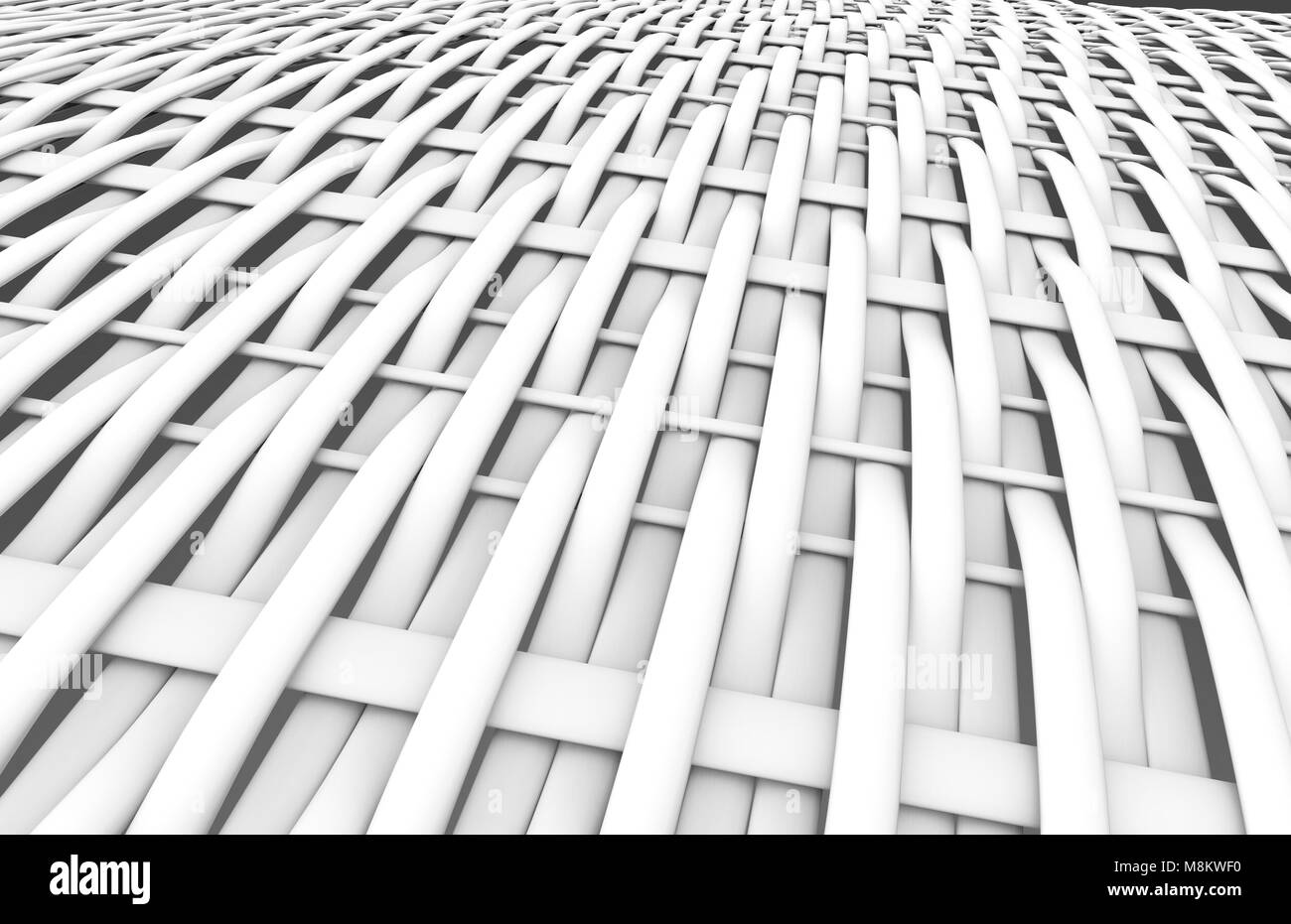 Blank fiber surface, interlaced structure pattern in 3d render, twilled ...