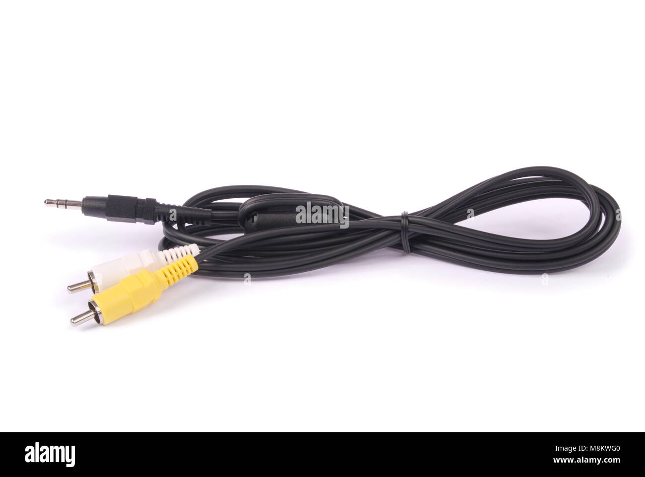 Camera connector for audio isolated on white background Stock Photo - Alamy