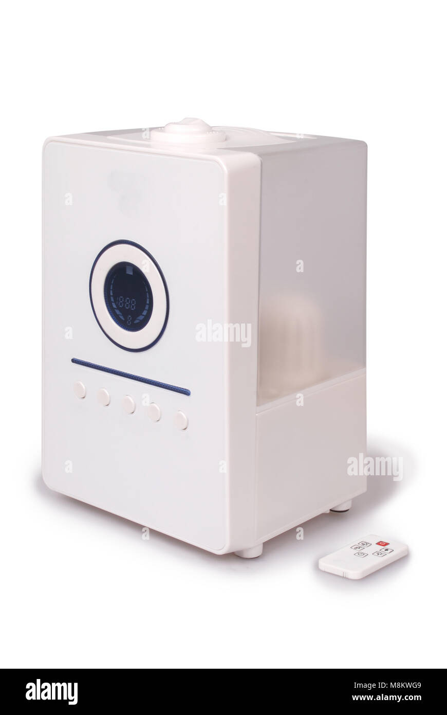 Humidifier device for humidifying the air smoke electric. Isolated on ...
