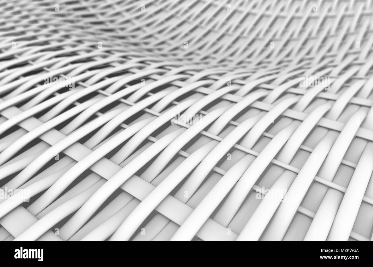 Blank fiber surface, interlaced structure pattern in 3d render, twilled ...