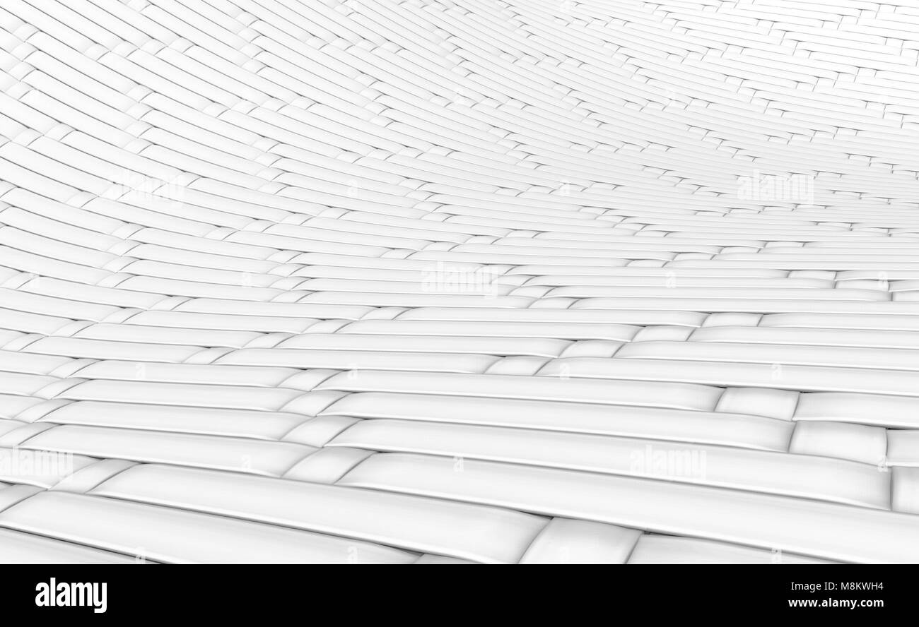 Blank fiber surface, interlaced structure pattern in 3d render, bird's ...