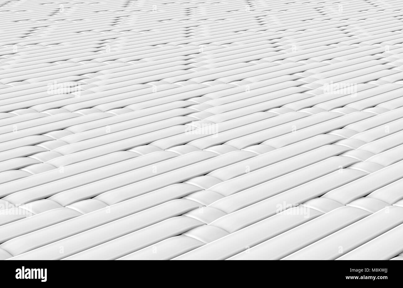 Blank fiber surface, interlaced structure pattern in 3d render, bird's ...