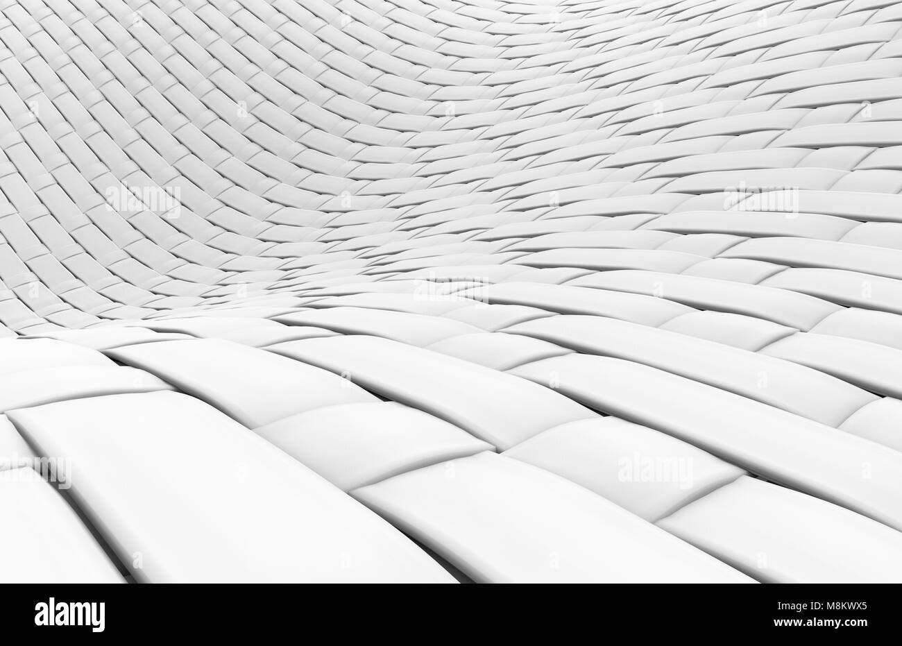 Blank fiber surface, interlaced structure pattern in 3d render Stock ...