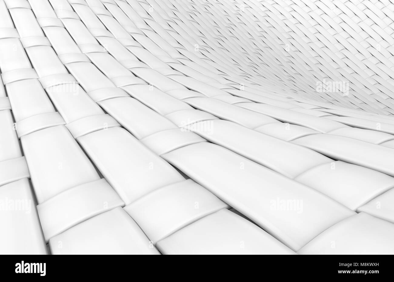Blank fiber surface, interlaced structure pattern in 3d render Stock ...
