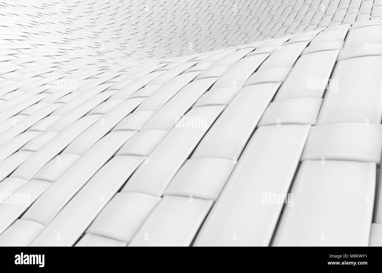 Blank fiber surface, interlaced structure pattern in 3d render Stock ...