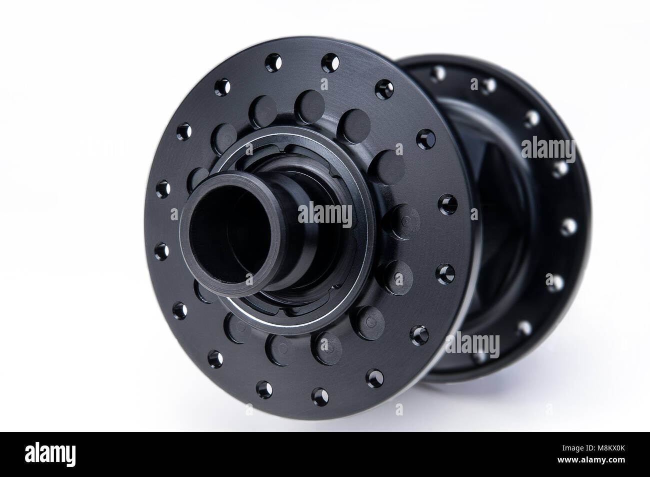 Black bicycle hub at white background, isolated Stock Photo - Alamy