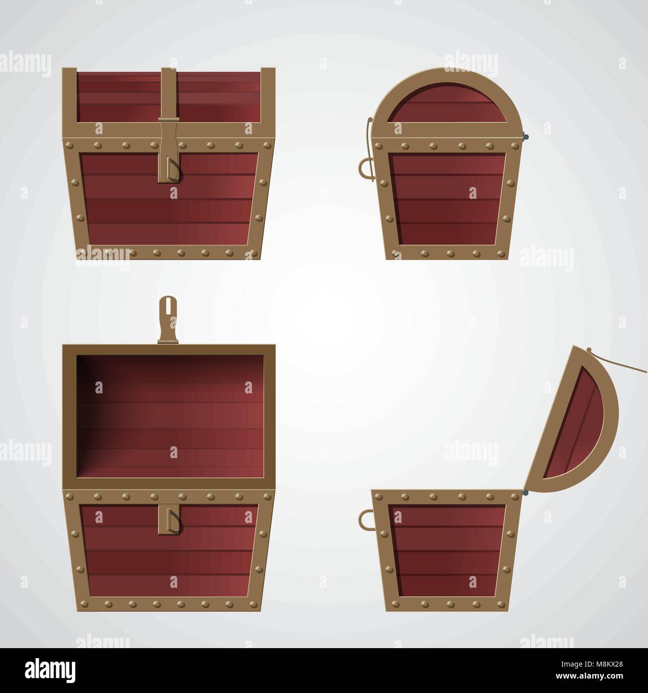 Treasure Chest flat Stock Vector Image & Art - Alamy
