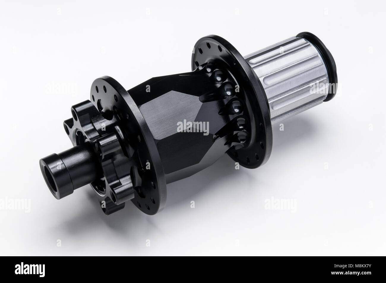 Black bicycle hub at white background, isolated Stock Photo - Alamy