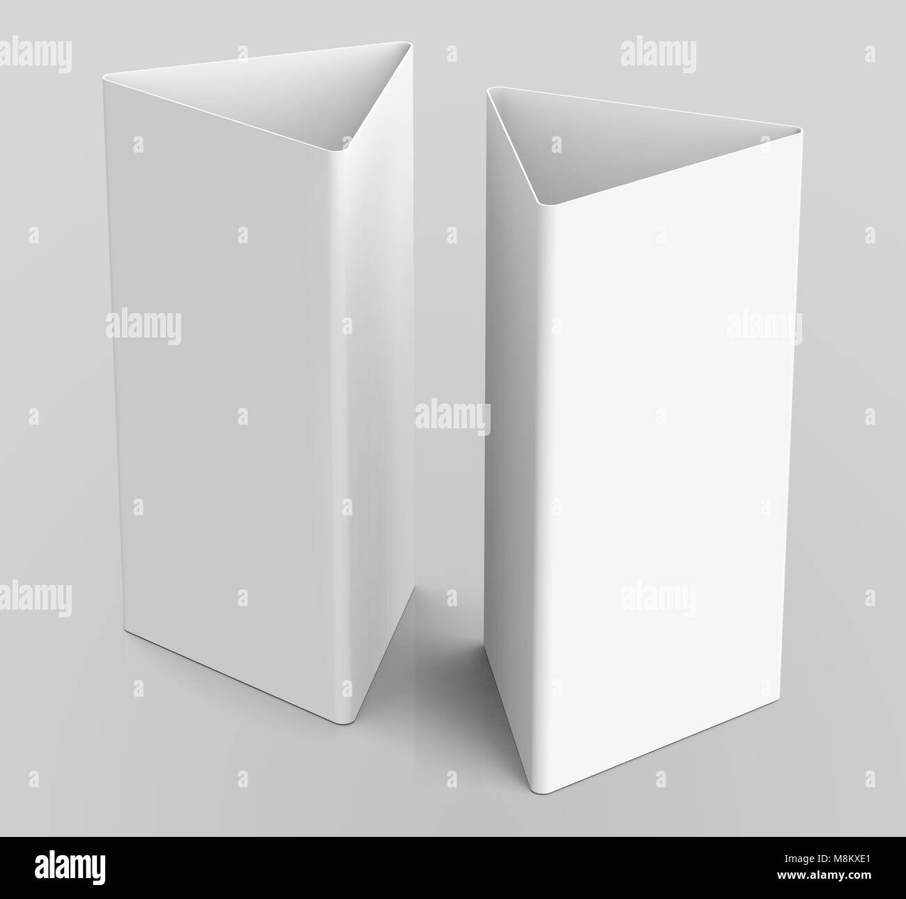 Blank table tent, 3d render table card set mockup for design uses ...