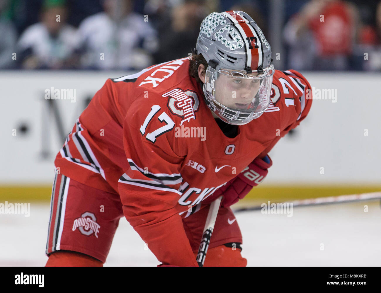 Overtime. 17th Mar, 2018. Ohio State forward Sam McCormick (17) during ...