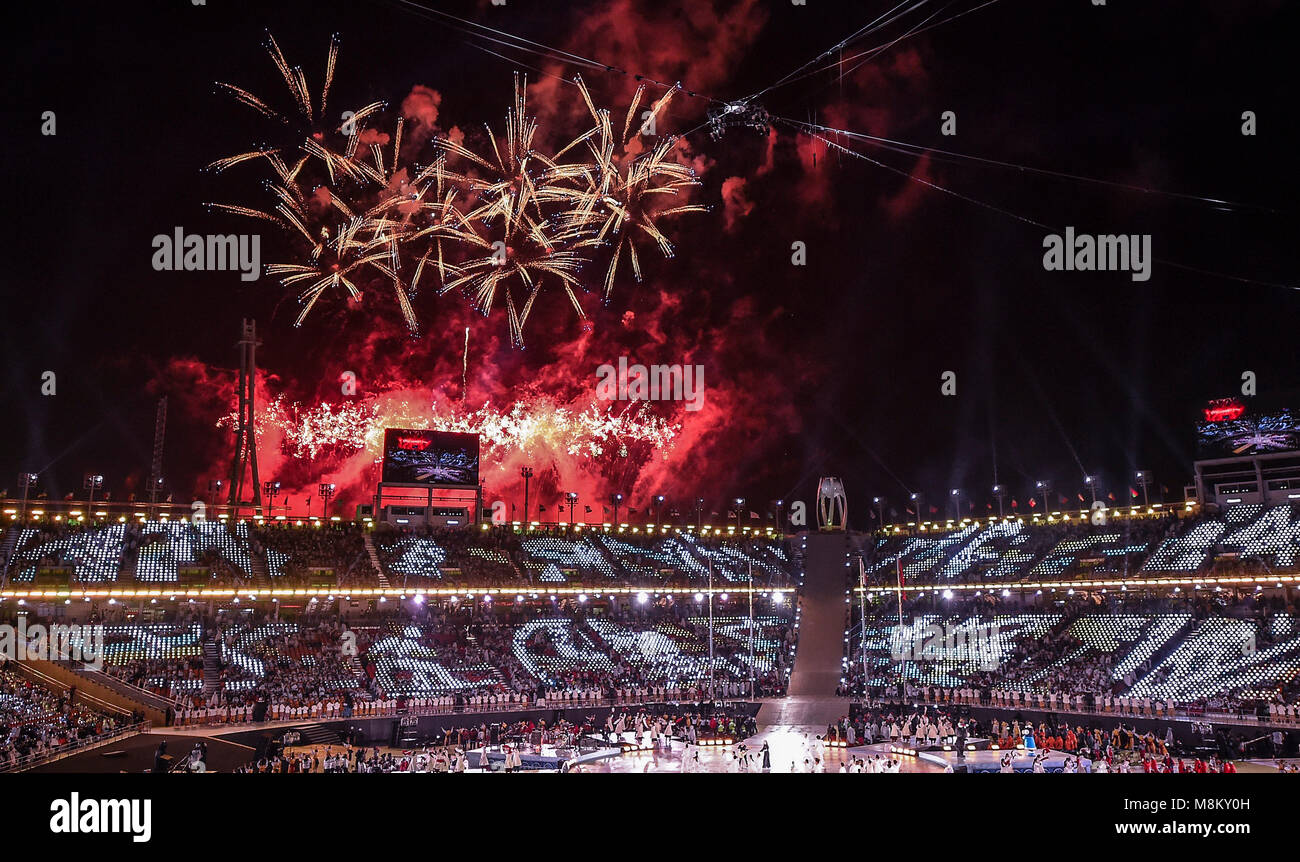 Closing ceremony pyeongchang 2018 winter olympic games pyeongchang ...