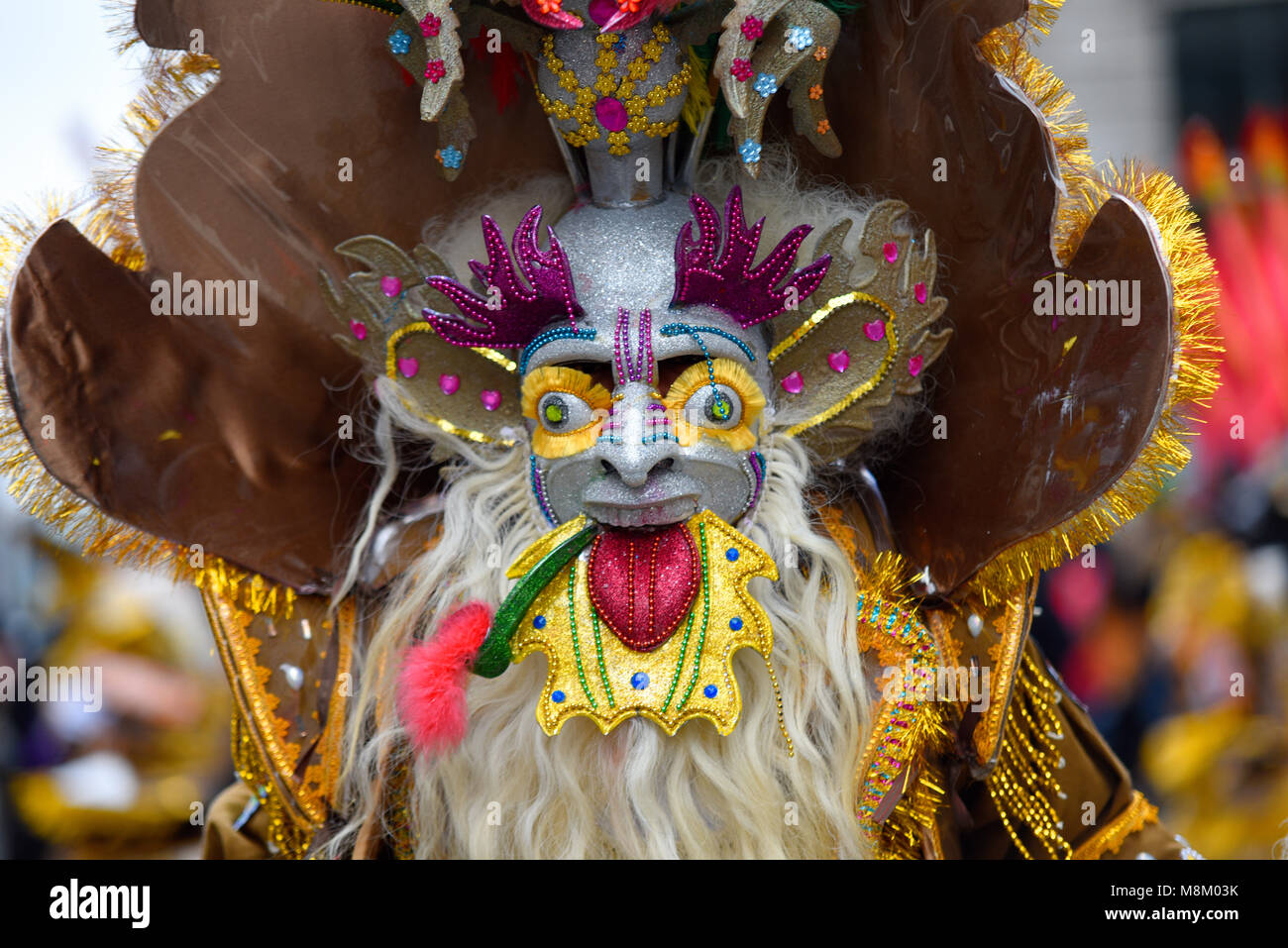 Morenada Bloque Kantuta Bolivian folk group extravagantly dressed ...