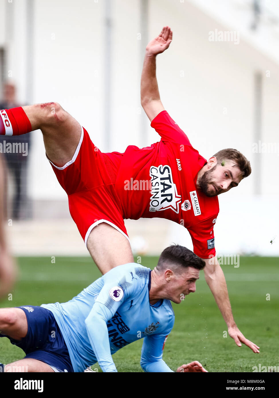 San Pedro del Pinatar, Spain. 18th March, 2018. Friendly football match ...