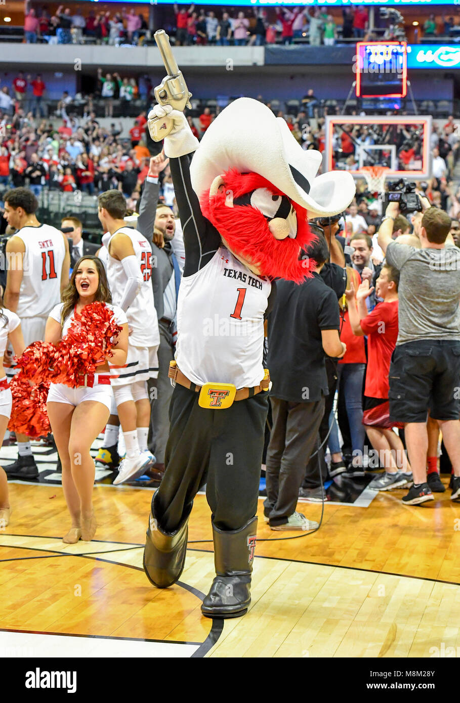 March 17, 2018: Texas Tech mascot Raider Red in the second round of the ...