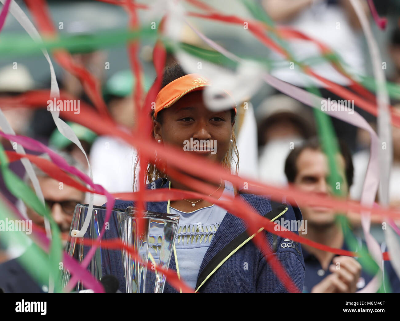 Los Angeles, California, USA. 18th Mar, 2018. Naomi Osaka poses with ...