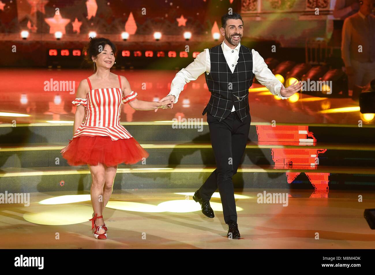 Rome: Rai Auditorium.Second episode Dancing with the stars. In the ...