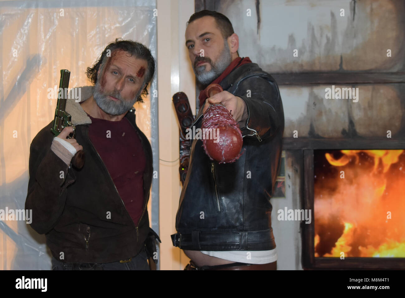 Mannheim, Germany. 18th Mar, 2018. professional Walking Dead Cosplayer ...