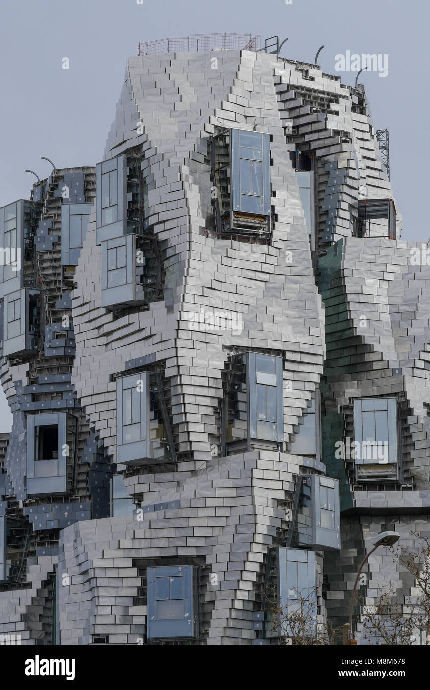 Arles, France, 18th MArch 2018: A view shows the Luma Foundation tower ...