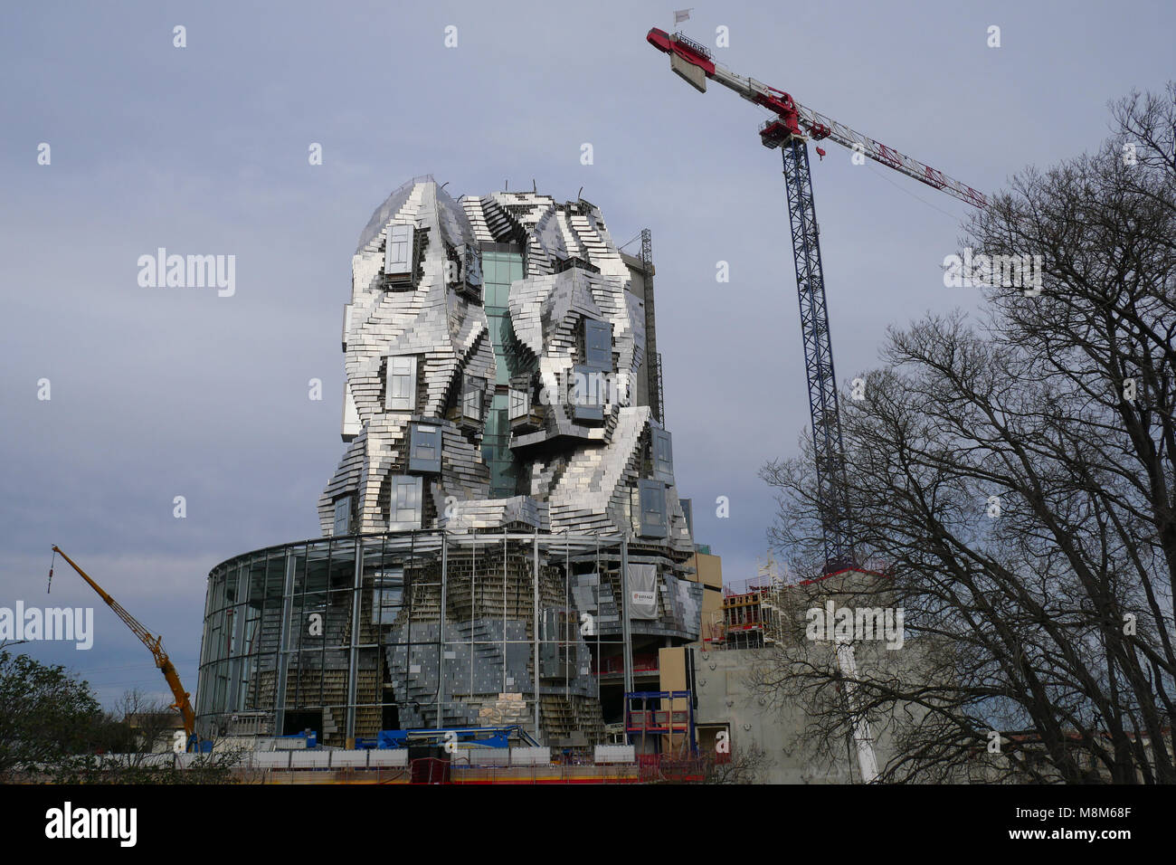 Arles, France, 18th MArch 2018: A view shows the Luma Foundation tower ...