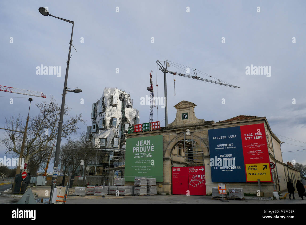 Arles, France, 18th MArch 2018: A view shows the Luma Foundation tower ...