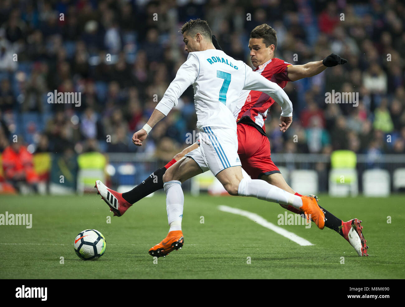 Madrid, Spain. 18th Mar, 2018. Cristiano Ronaldo (Real Madrid) in ...