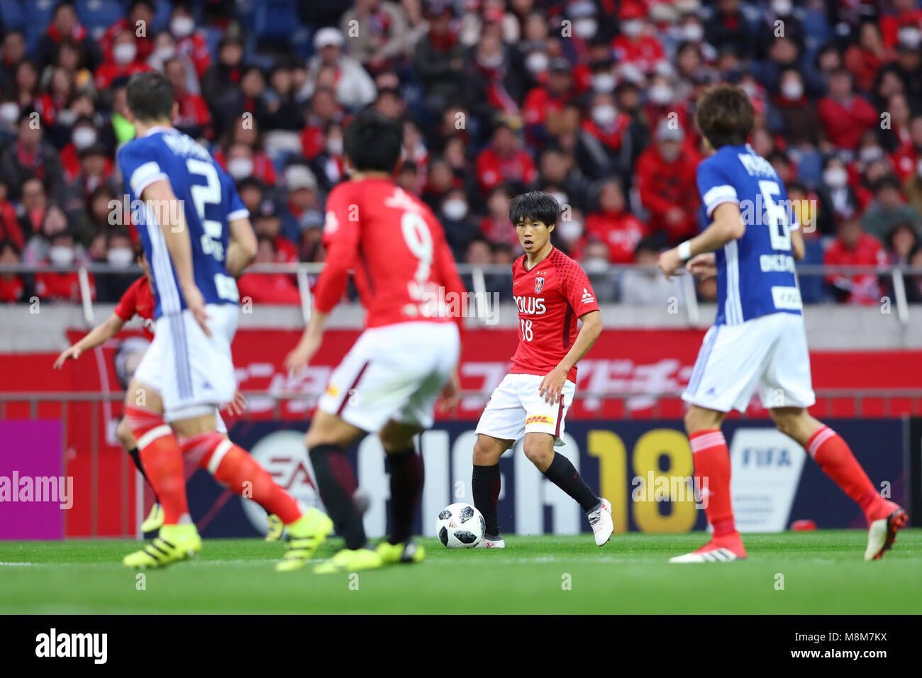 Saitama Stadium 2002, Saitama, Japan. 18th Mar, 2018. Naoki Yamada ...