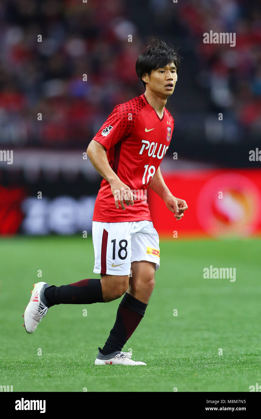Saitama Stadium 2002, Saitama, Japan. 18th Mar, 2018. Naoki Yamada (Reds), MARCH 18, 2018 ...