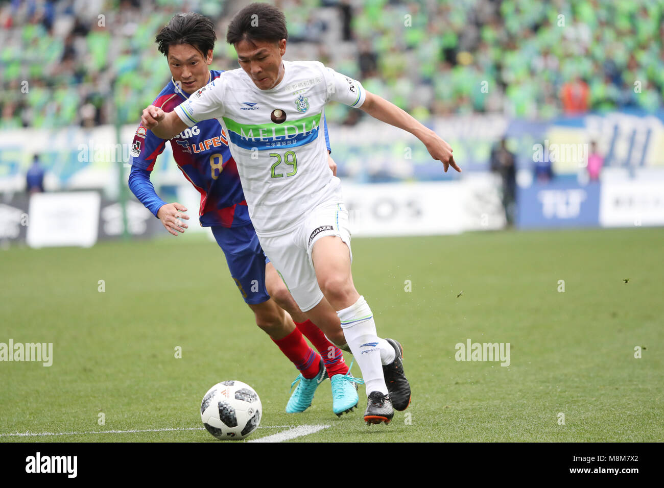 Ajinomoto Stadium, Tokyo, Japan. 18th Mar, 2018. Daiki Sugioka (Bellmare), MARCH 18, 2018 ...