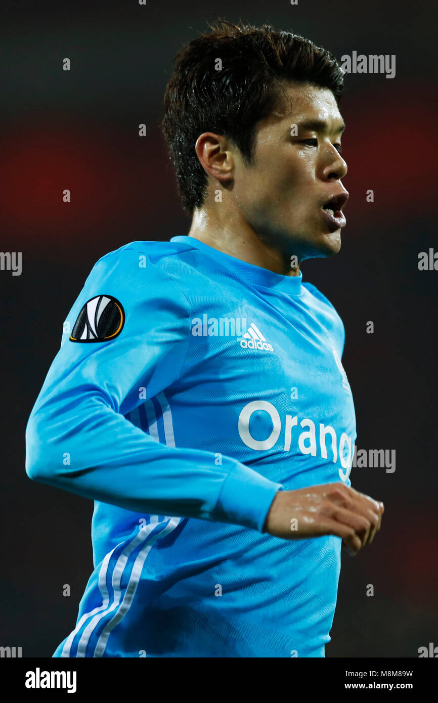 Bilbao, Spain. Credit: D. 15th Mar, 2018. Hiroki Sakai (Marseille ...
