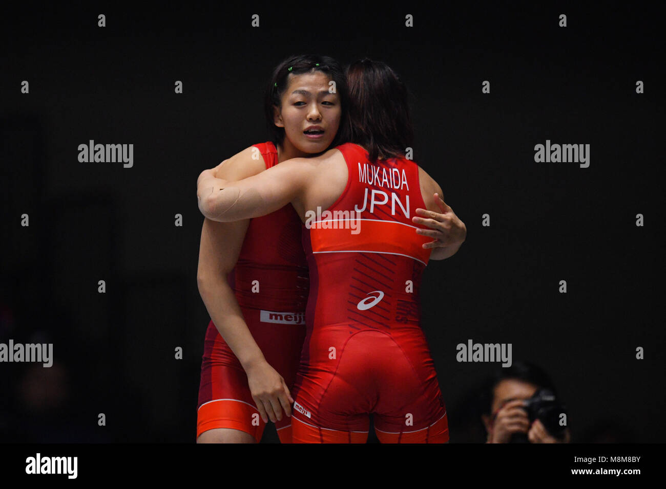 Takasaki Arena, Gunma, Japan. 18th Mar, 2018. (L-R) Katsuki Sakagai ...