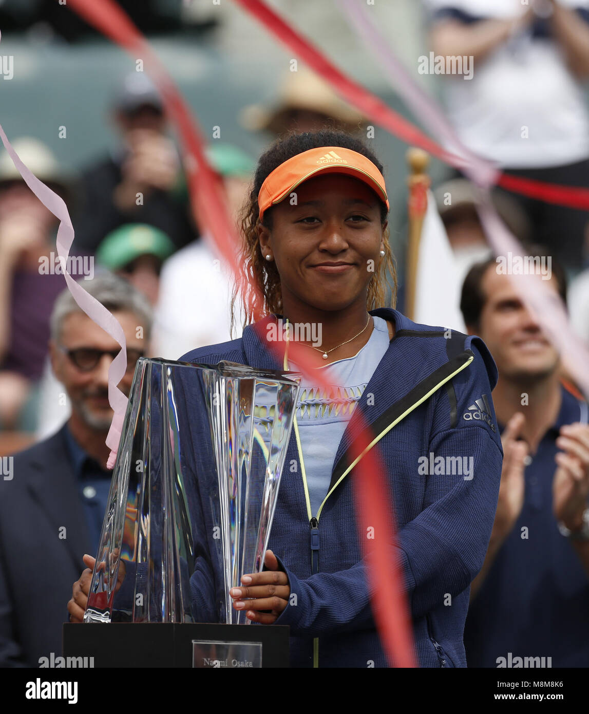 Los Angeles, California, USA. 18th Mar, 2018. Naomi Osaka poses with ...