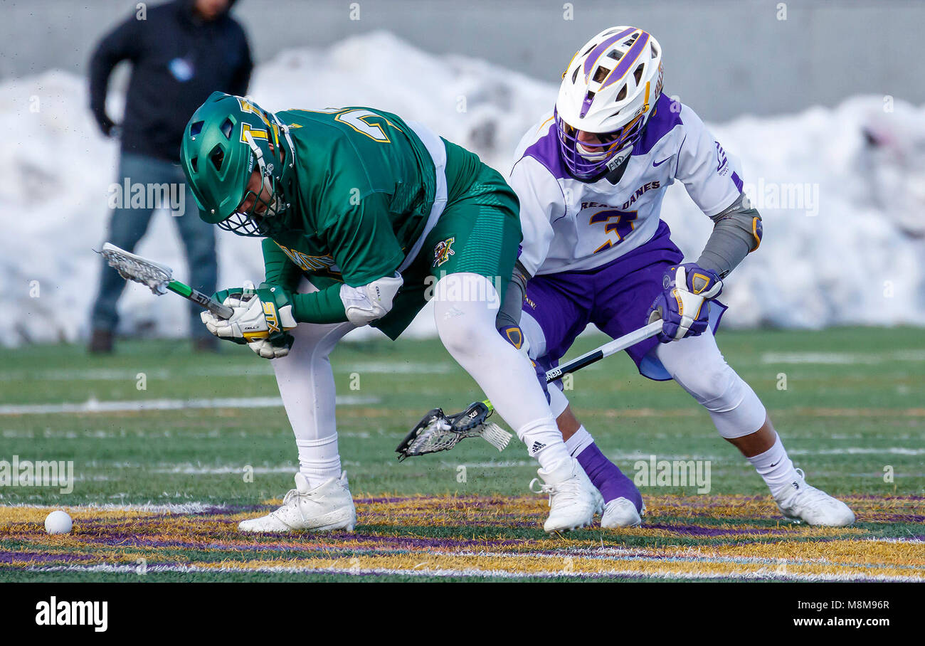 Albany, NY, USA. 17th Mar, 2018. University at Albany Men's Lacrosse ...