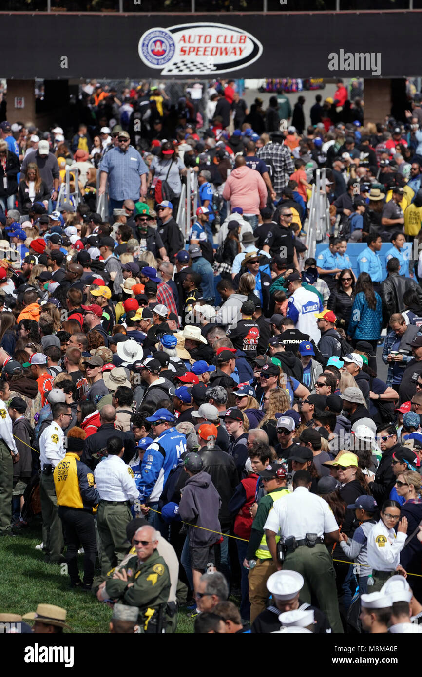 Fontana, CA, USA. 18th Mar, 2018. NASCAR - The Auto Club 400, Auto Club ...