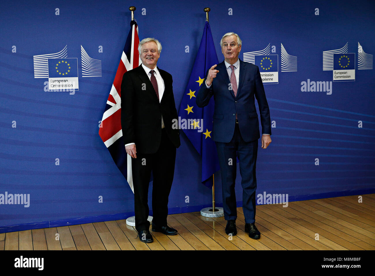 Michel Barnier David Davis High Resolution Stock Photography and Images - Alamy