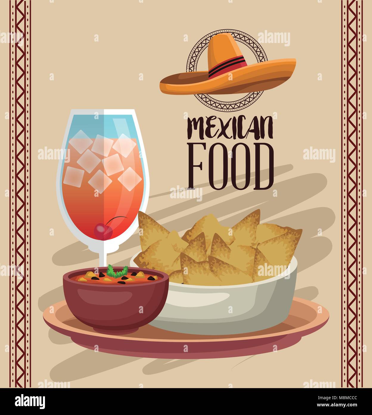 Mexican food menu card Stock Vector Image & Art - Alamy
