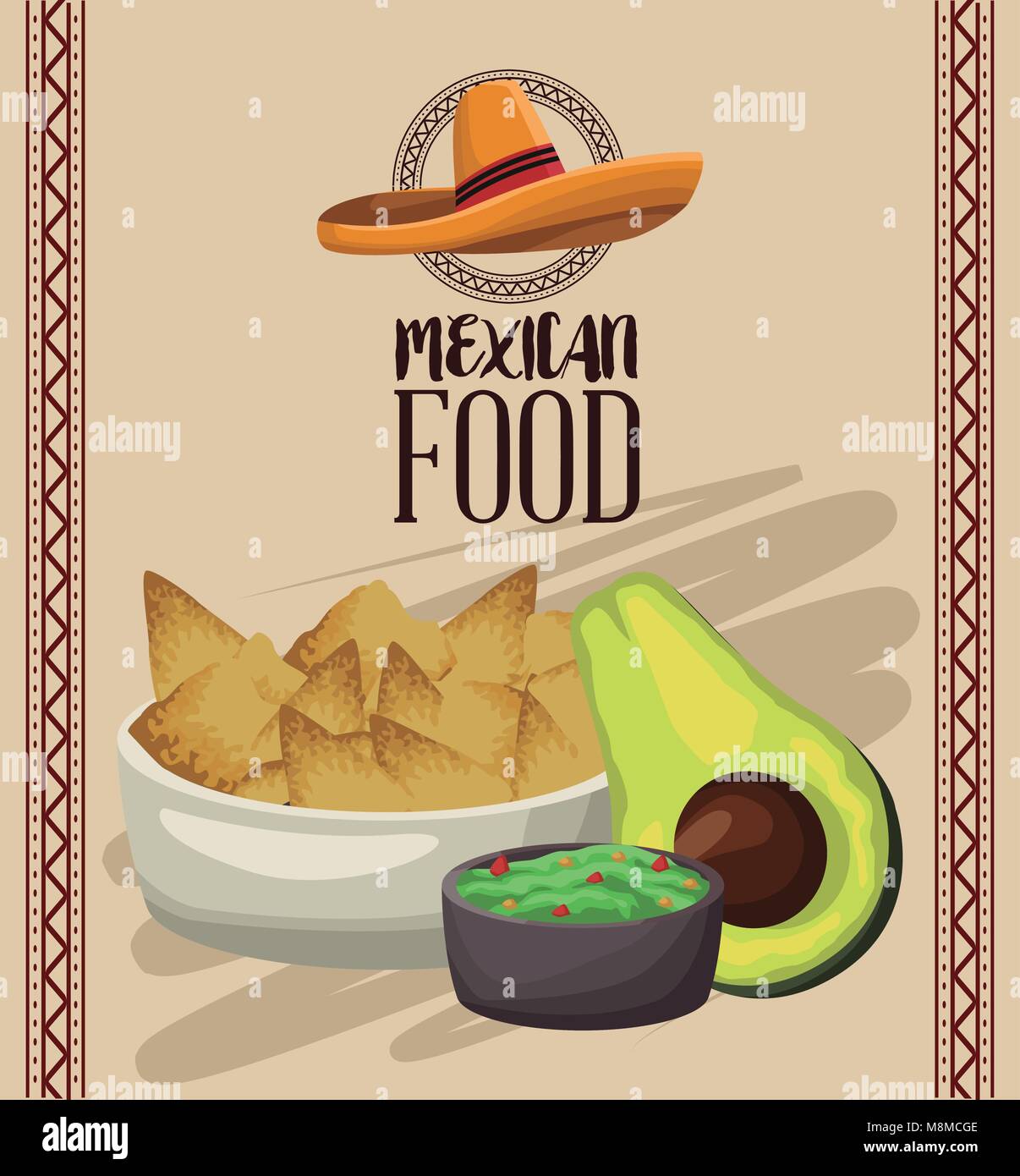 Mexican food menu card Stock Vector Image & Art - Alamy