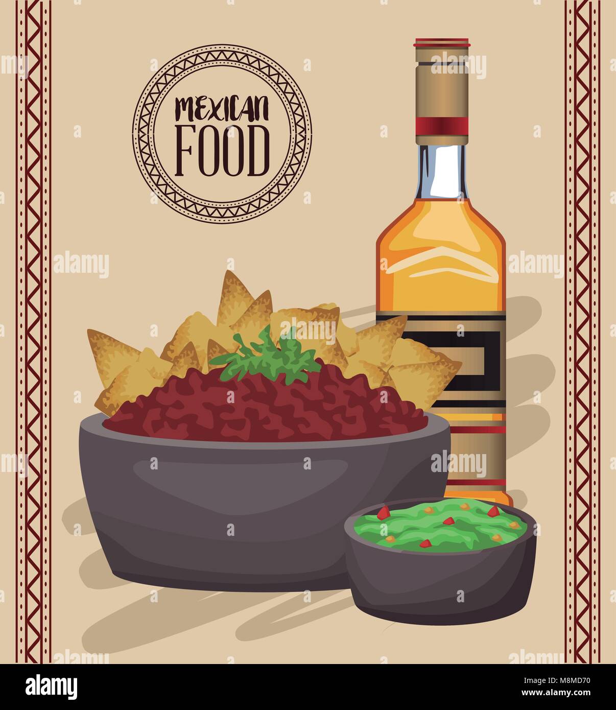 Mexican food menu card Stock Vector Image & Art - Alamy