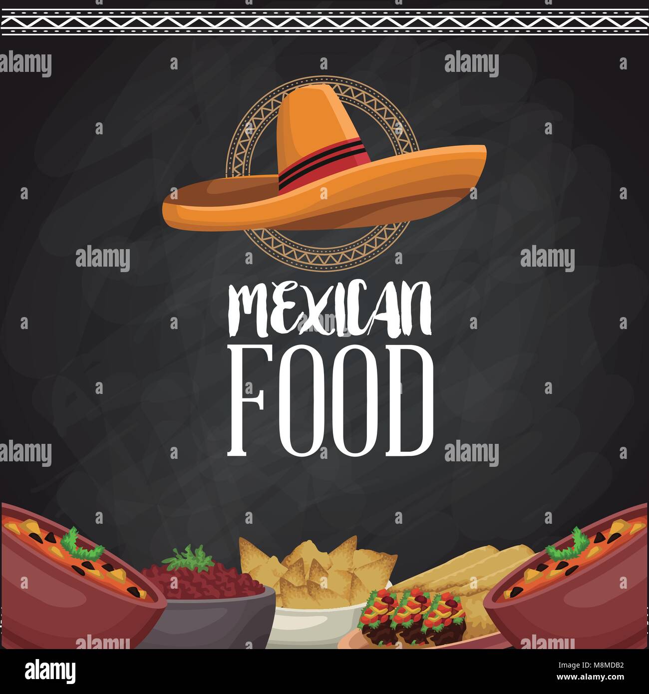 Mexican food menu card Stock Vector Image & Art - Alamy