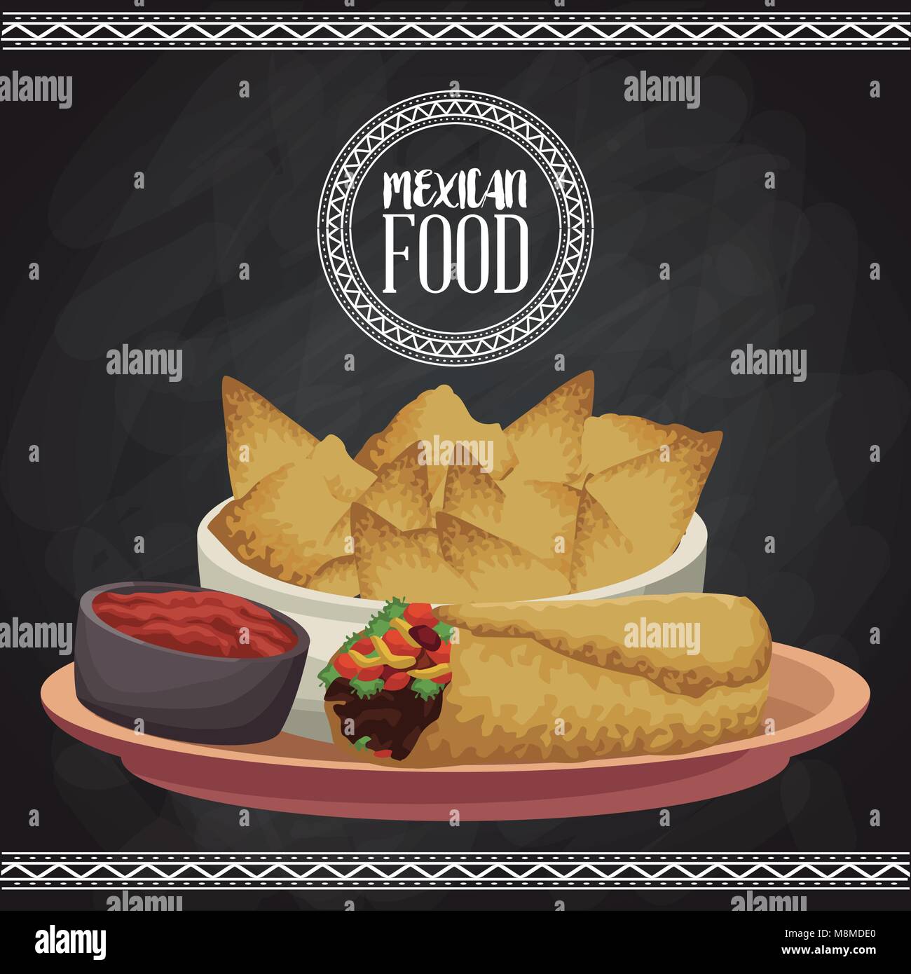 Mexican food menu card Stock Vector Image & Art - Alamy