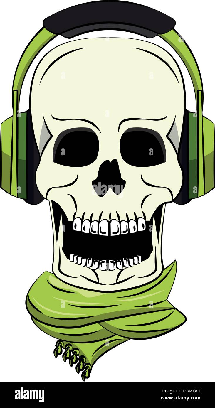 Cool skull cartoon Stock Vector Image & Art - Alamy